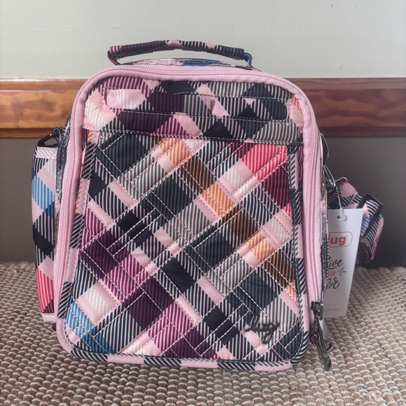 lug | Bags | Lug Flapper Se Pink Plaid Bag Crossbody New Nwt Multicolor ...